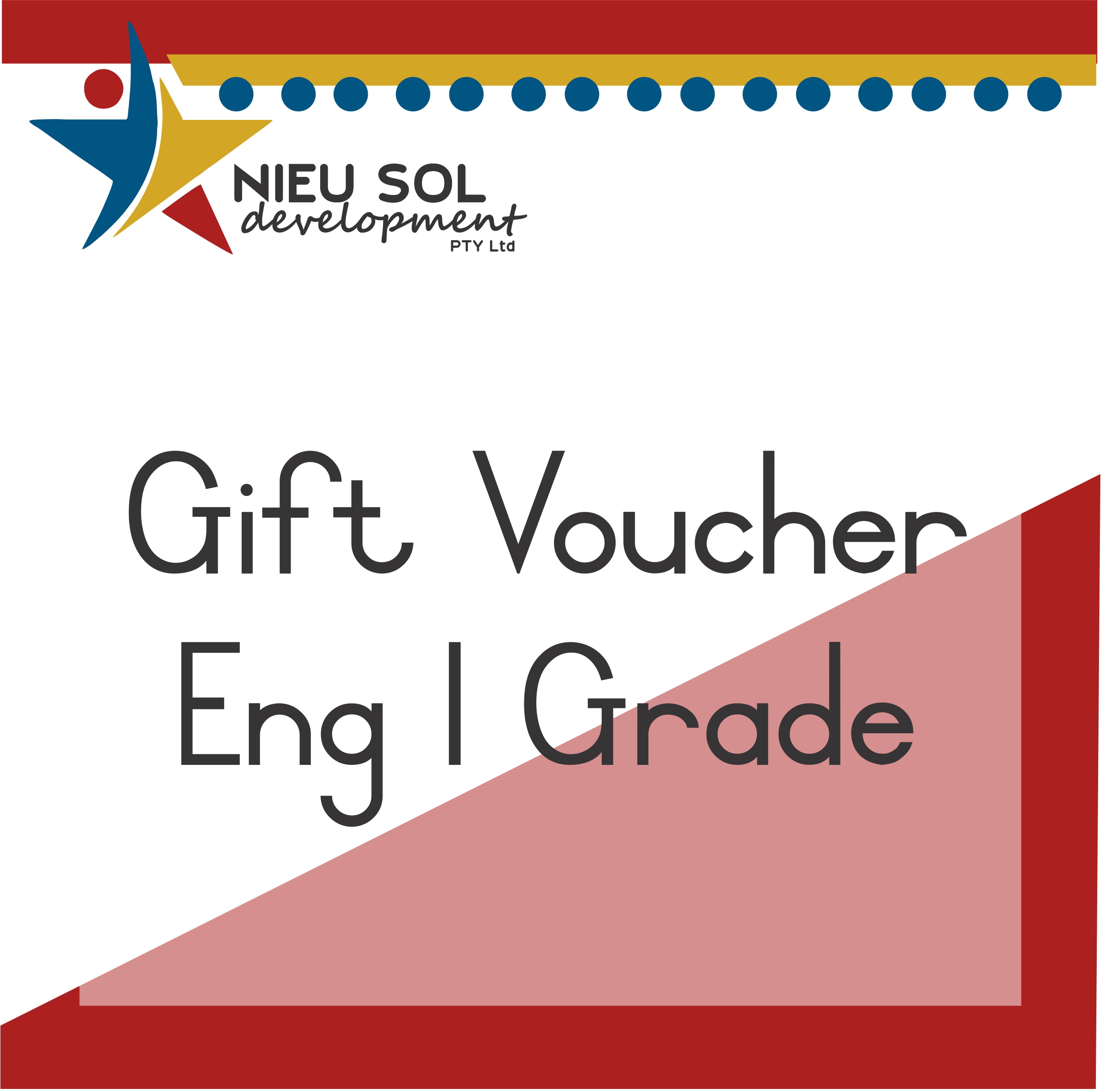 Voucher - Eng - 1 Package - Nieu Sol Development